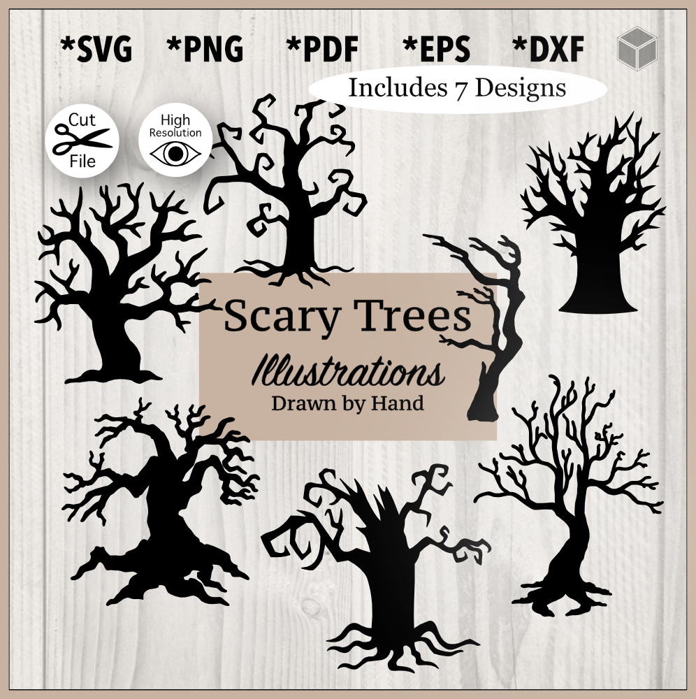 Scary Tree Silhouette Halloween