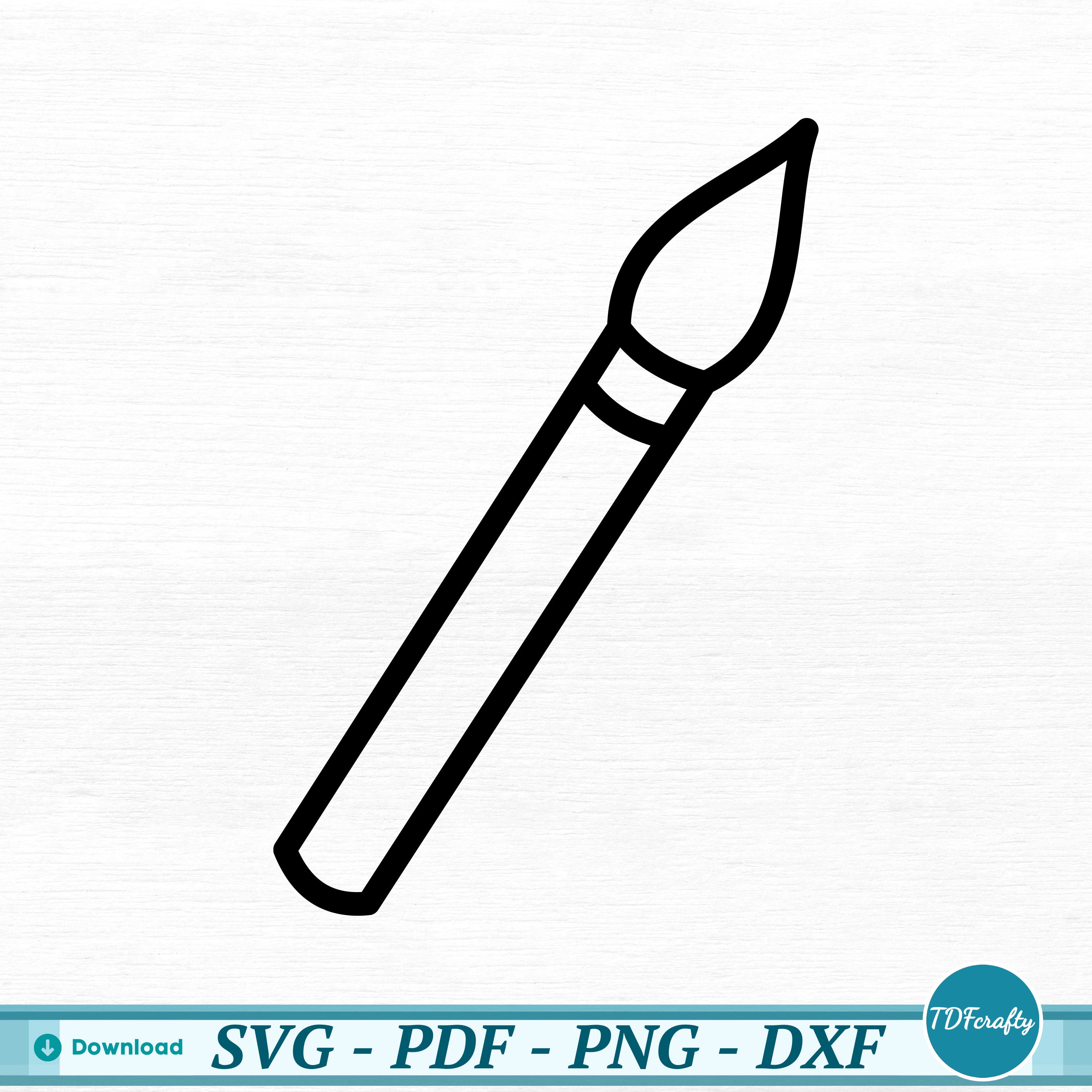 Paint Brush Outline – Mr. & Mrs. Crafty
