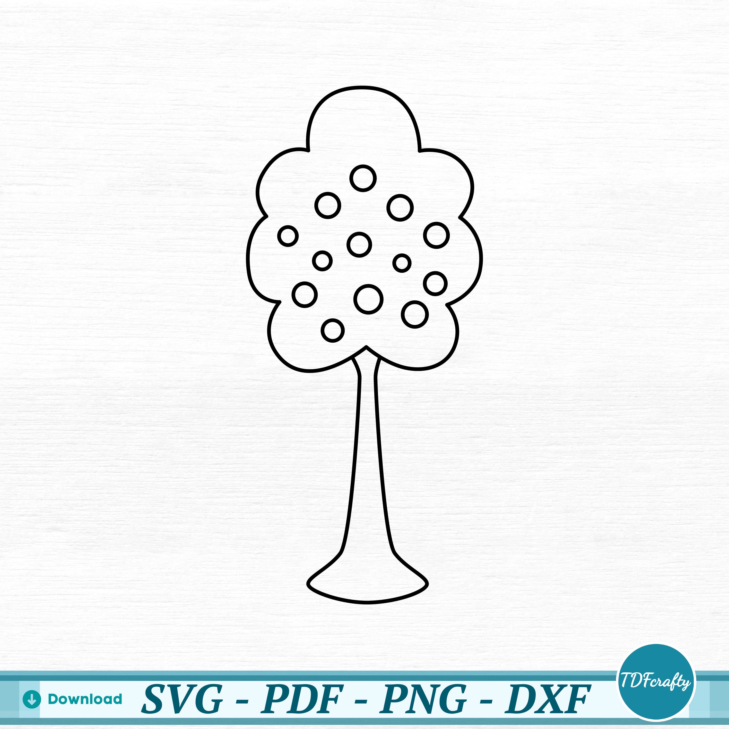 Apple Tree Outline – Mr. & Mrs. Crafty