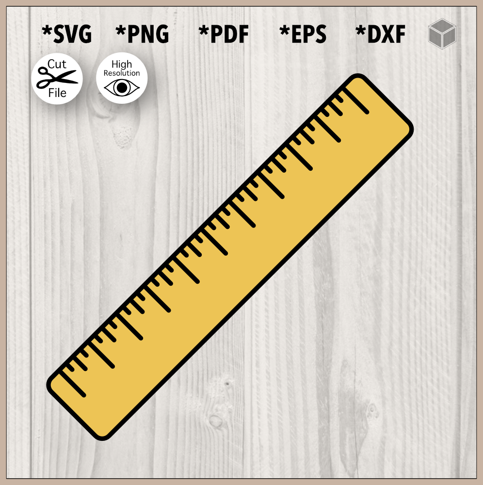 Short Ruler SVG File | The Digital Files – Mr. & Mrs. Crafty