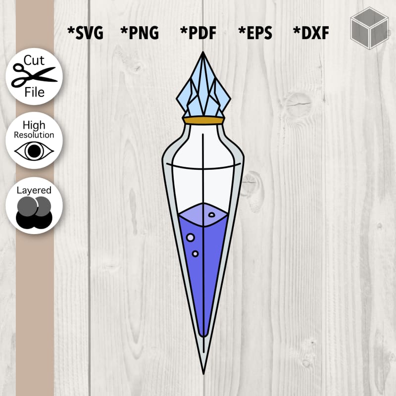 Purple Crystal Arcane Potion | The Digital Files – TDFcrafty