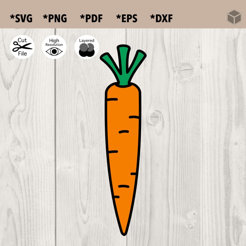 Carrot SVG File | The Digital Files – Mr. & Mrs. Crafty