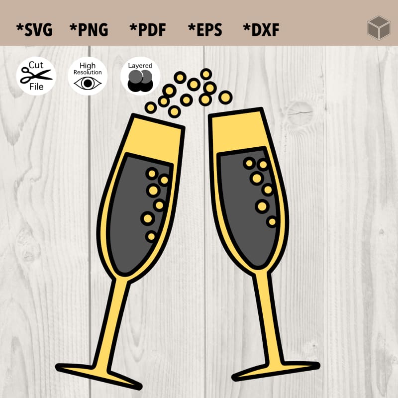 Champagne Glasses Vector