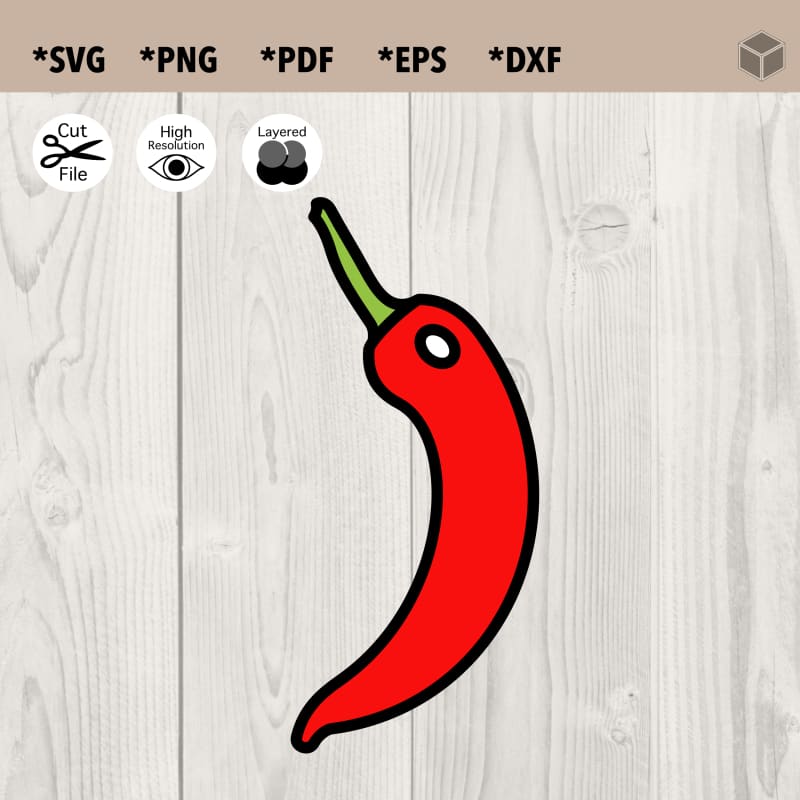 Chili Pepper SVG File | The Digital Files – Mr. & Mrs. Crafty