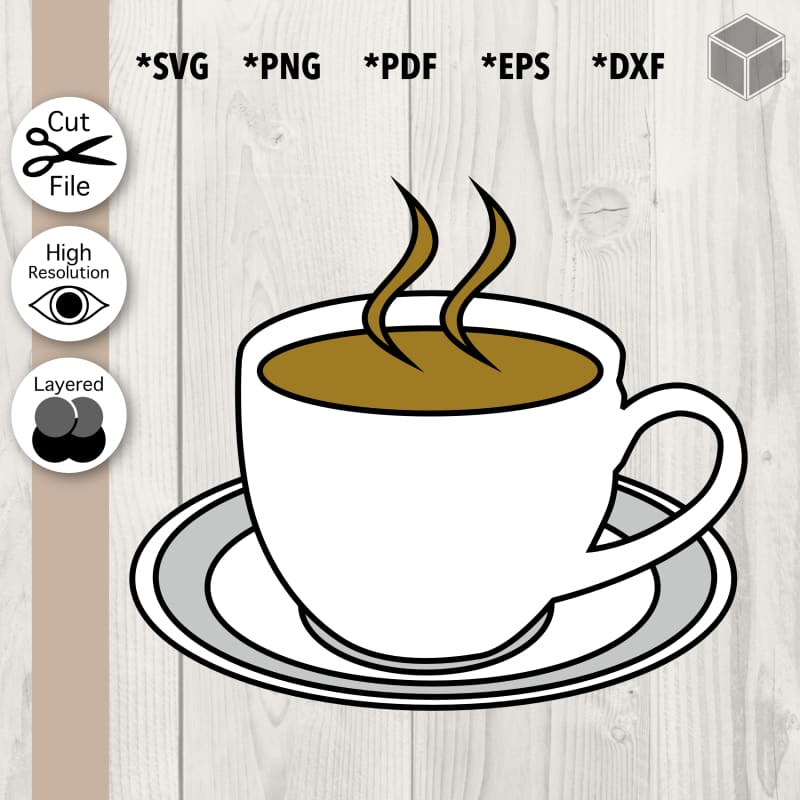 Coffee Cup SVG File | The Digital Files – Mr. & Mrs. Crafty