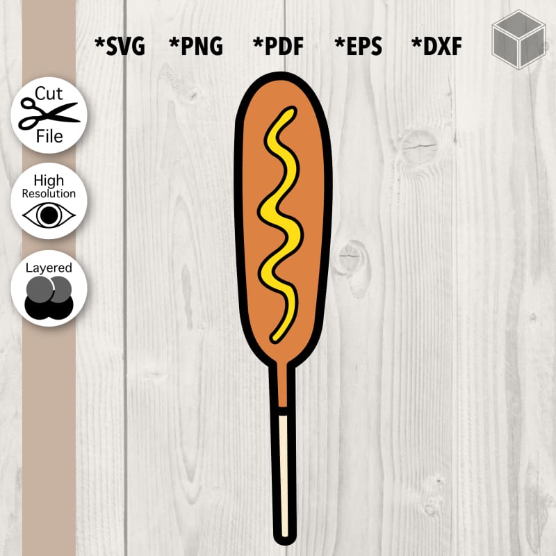 Corn Dog SVG File | The Digital Files – TDFcrafty