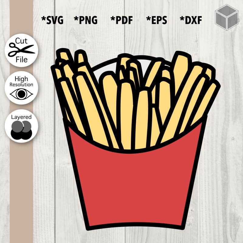 French Fries SVG File | The Digital Files – Mr. & Mrs. Crafty
