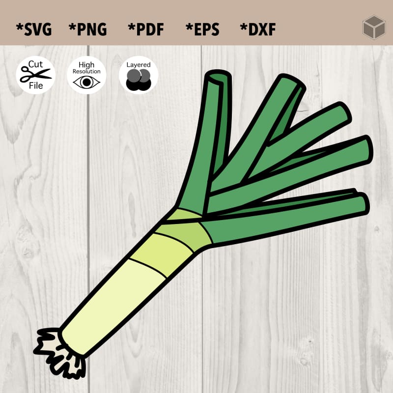 Leek SVG File | The Digital Files – TDFcrafty