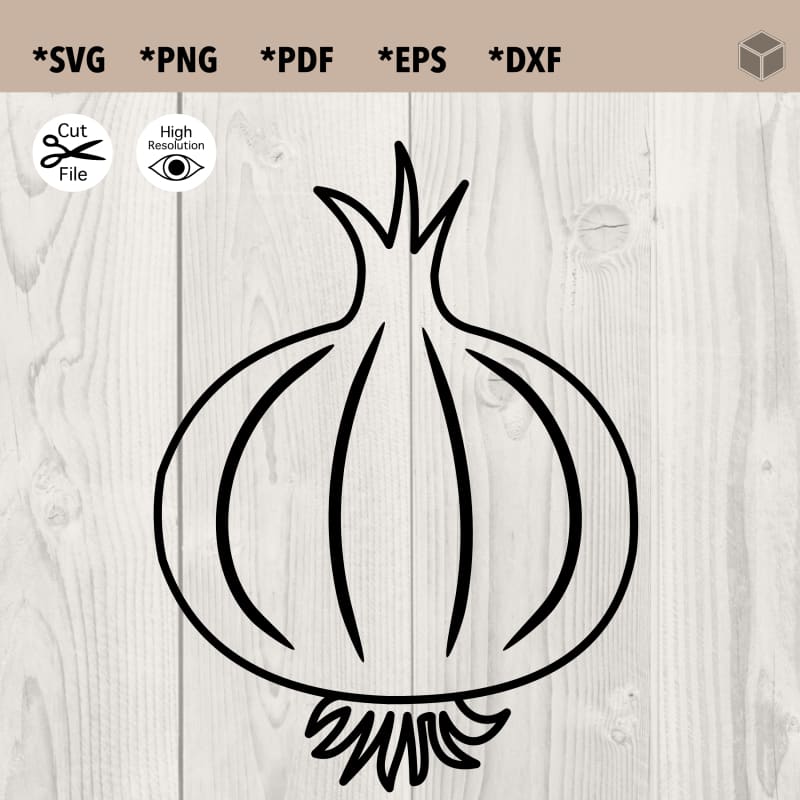 Onion Outline SVG File | The Digital Files – Mr. & Mrs. Crafty