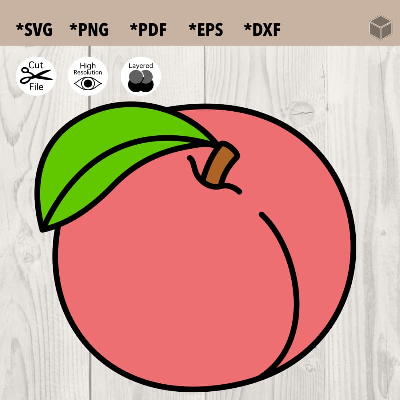 Peach SVG File | The Digital Files – Mr. & Mrs. Crafty