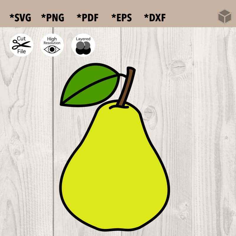Pear SVG File | The Digital Files – Mr. & Mrs. Crafty