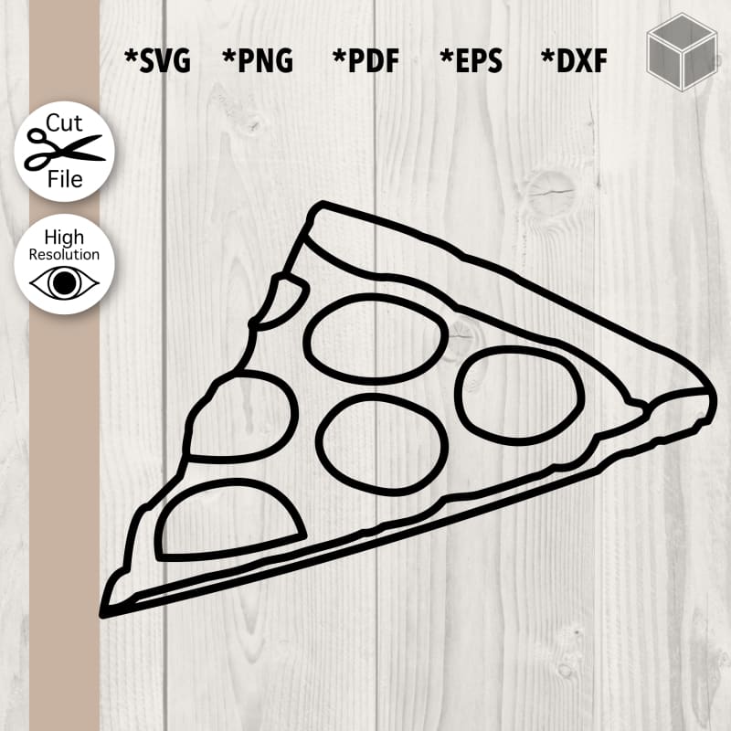 Pizza Outline SVG File | The Digital Files – Mr. & Mrs. Crafty