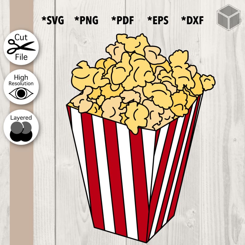 Pop Corn SVG File | The Digital Files – Mr. & Mrs. Crafty