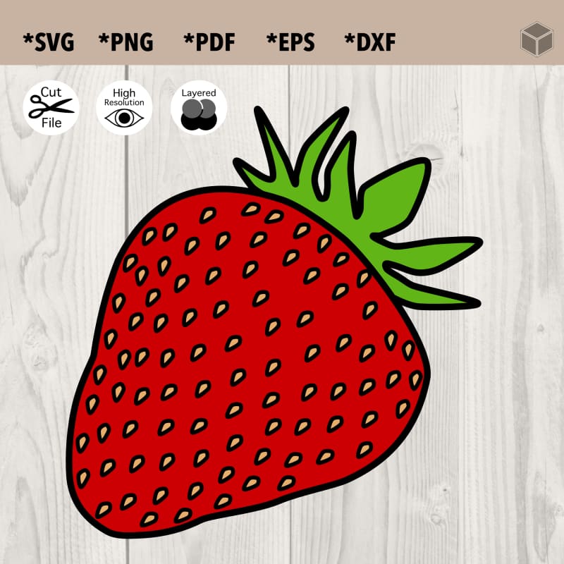 Strawberry SVG File | The Digital Files – Mr. & Mrs. Crafty