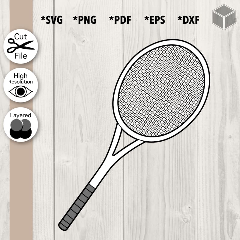 Tennis Racket SVG File | The Digital Files – Mr. & Mrs. Crafty