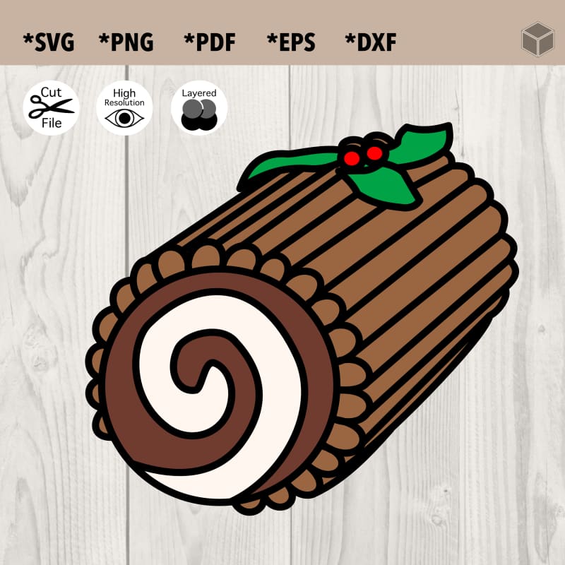 Yule Log Clipart