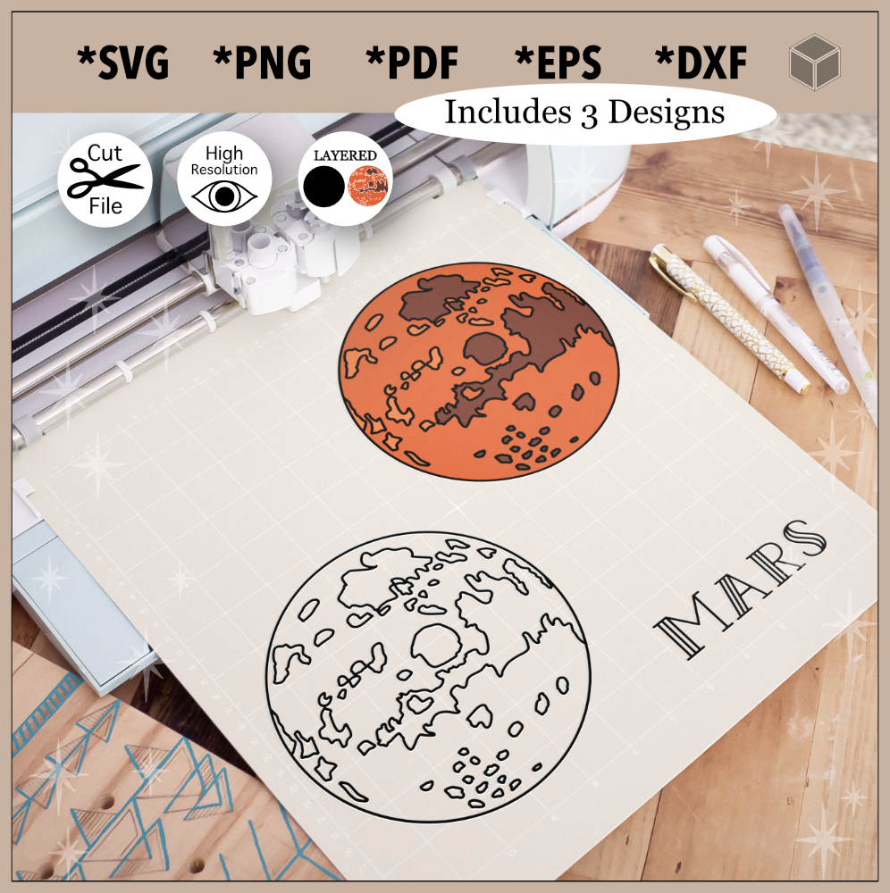 Mars Planet Svg